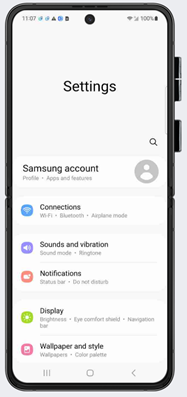 Table 3: Device rotation