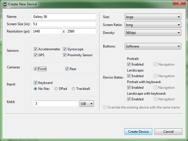 Using an Emulator Skin | SAMSUNG Developers